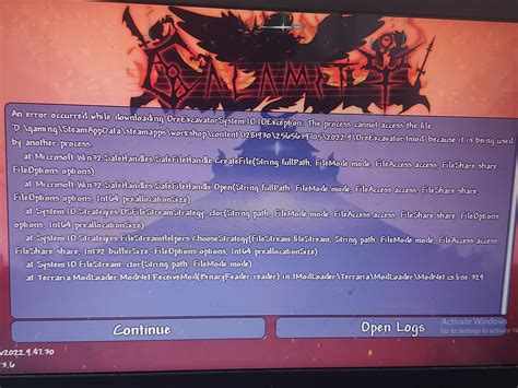 What Does This Error Message Mean Rterraria