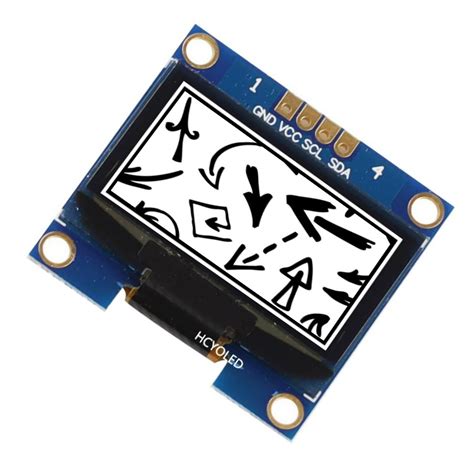 0 96 Inch OLED Module 128X64 Resolution For Versatile Applications Such As Medica OLED Display