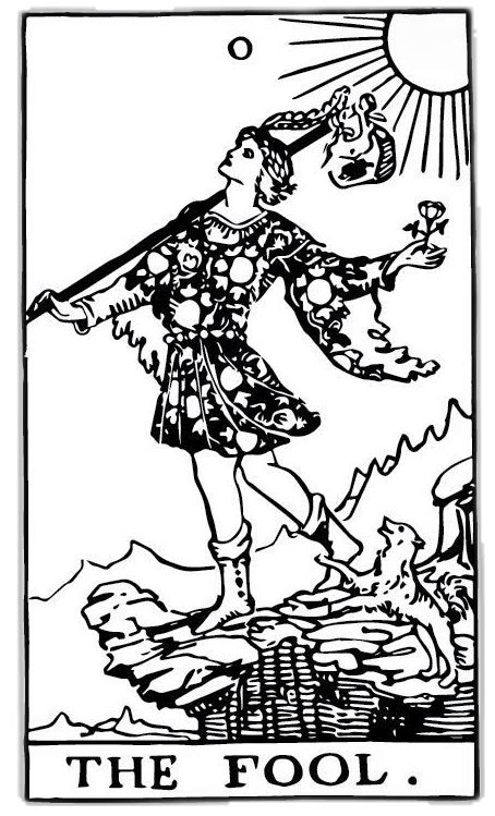 The Fool Rider Waite Digital Pdf Png Download Rider Waite Tarot Card