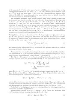 A Communication Efficient Multi Agent Actor Critic Algorithm For