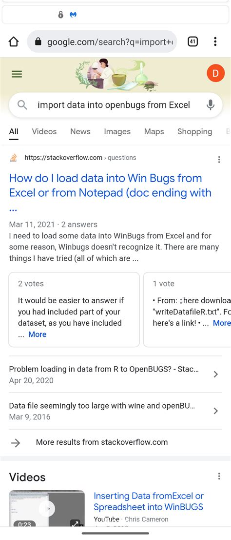 Hi There Would Anybody Knows About Importing Datasets From Excel Into Openbugs Software