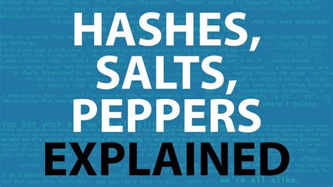 Password Hashing Salts Peppers Explained Youtube