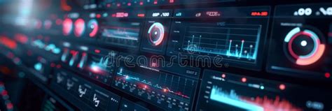 A High Tech Computer Screen Displaying A Detailed Network Monitoring