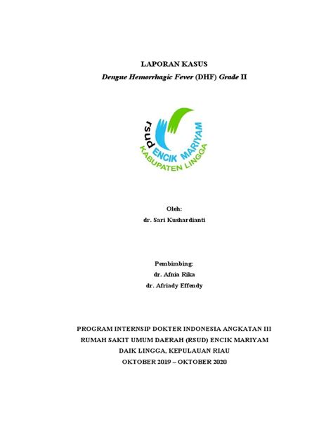 Laporan Kasus Dhf Grade 2 Pdf
