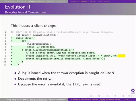 Automated Evolution Of Feature Logging Statement Levels Using Git