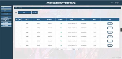 Springboot毕设项目济阳区垛石街道政府机关年度绩效考核系统ybgan（javavuemybatismavenmysql） Csdn博客