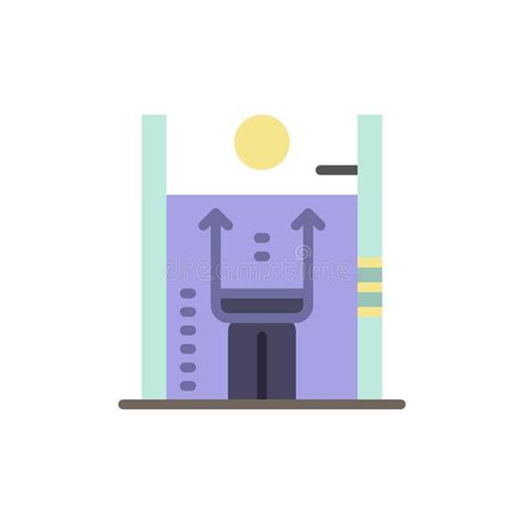 Performance Growth Human Improvement Management Flat Color Icon Vector Icon Banner Template