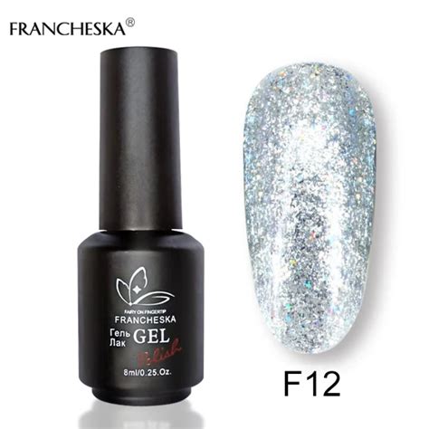 Francheska гель лаки блестки для ногтей гель лак топ и база праймер набор для маникюра база и