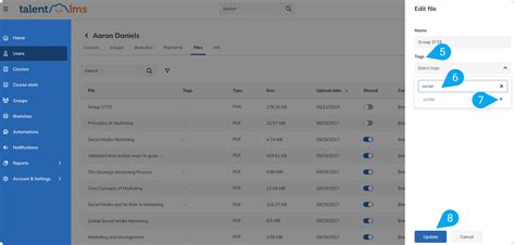 How To Organize Your Files With Tags In Talentlms Talentlms Support Help Center