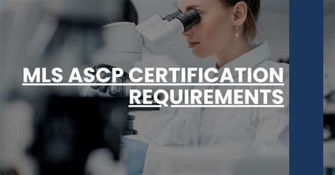 Mls Ascp Certification Requirements Med Lab Prep