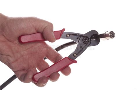 Cutting Cable Stock Image Image Of Cutter Holding Tool