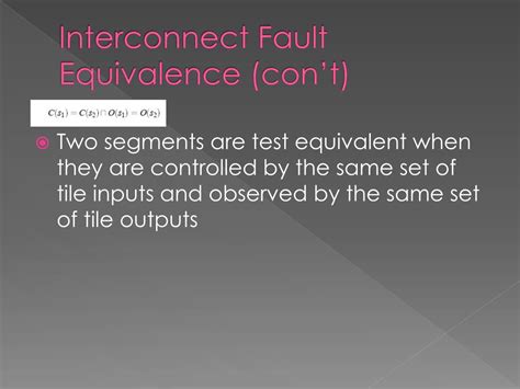 Ppt Testing And Diagnosis Of Interconnect Faults In Cluster Based Fpga Architectures