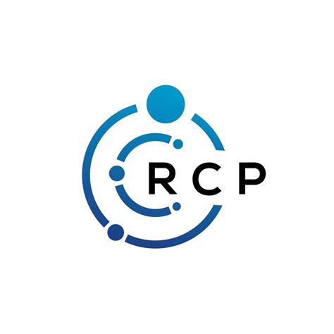 Rcp Letter Technology Logo Design On White Background Rcp Creative