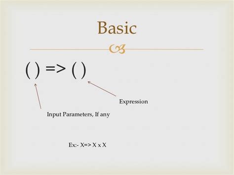 Lambda Expressions