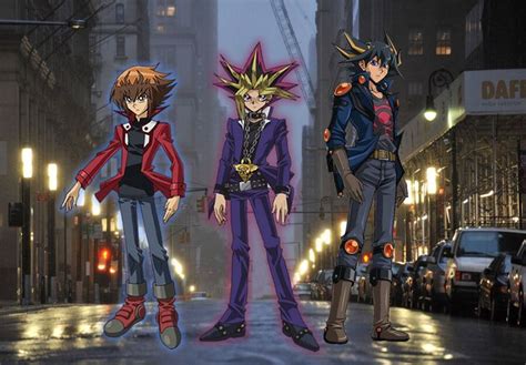 Yugi Jaden And Yusei Anime Shows Digimon Yugioh
