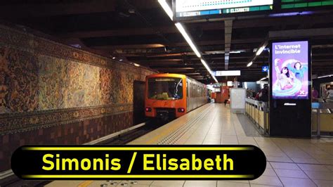 Metro Premetro Station Simonis Elisabeth Brussels 🇧🇪 Walkthrough 🚶 Youtube