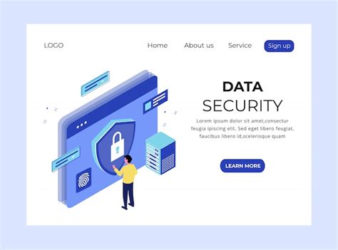 Premium Vector Isometric Landing Page Of User Login