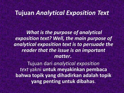 Power Point Analytical Exposition Text Pptx