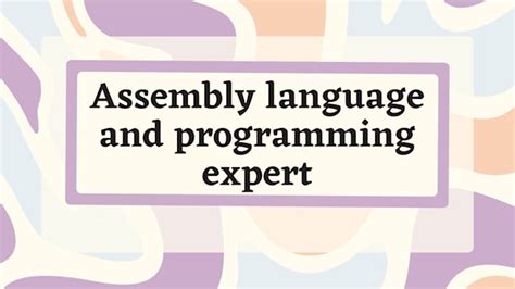 Project In Assembly Language Particularly In Masm X86 By Alicewisee