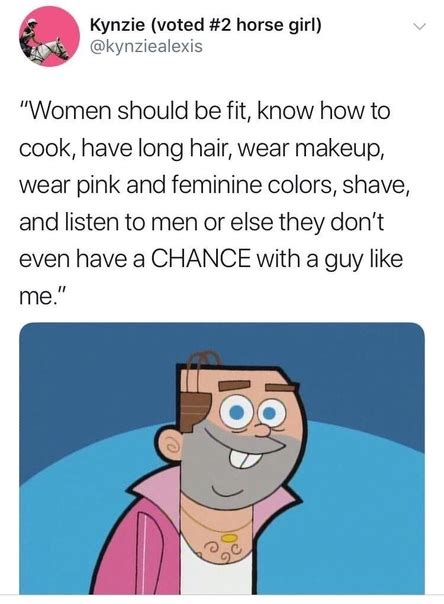 женщина должна быть стройной уметь готовить с длинными волосами носить розовое и женственные