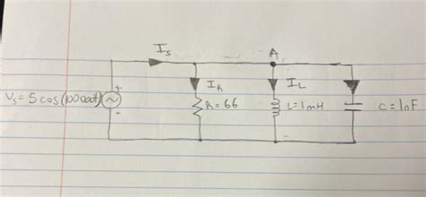 Solved Find The Voltage Across R Give The Answer In Form Of