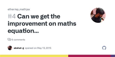 Can We Get The Improvement On Maths Equation Supportepmathjax Plugin In Etherpad Lite