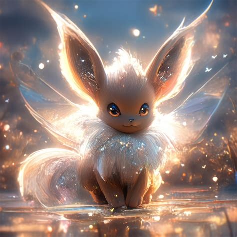 Premium Ai Image Eevee A Magnificent Masterpiece Of Animestyle High Fantasy In Digital Art