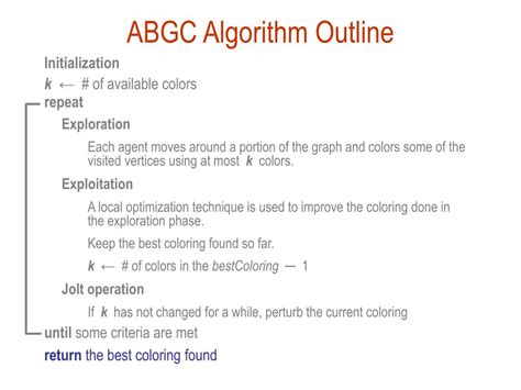 ppt an agent based algorithm for generalized graph colorings