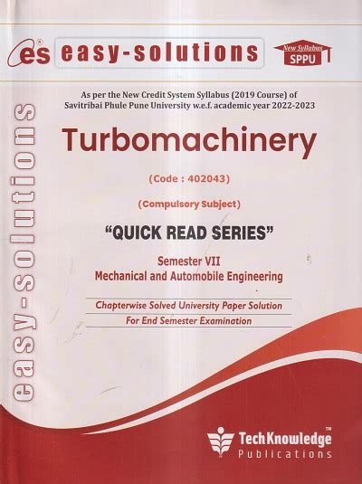 Easy Solutions Turbomachinery Mech Auto Sem 7 Sppu Techknowledge
