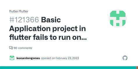 Basic Application Project In Flutter Fails To Run On Windows It Is Not Possible To Open Files
