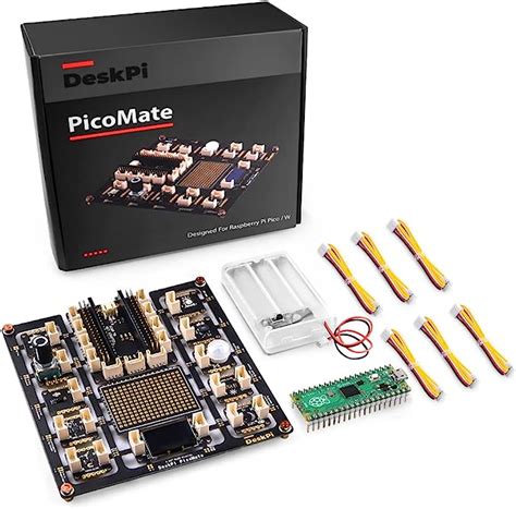 geeekpi raspberry pi pico board with deskpi picomate expansion module uk computers