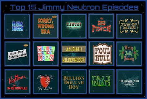 My Top 15 Favorite Jimmy Neutron Episodes By Patricksiegler1999 On