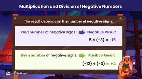 Multiplying And Dividing Negative Numbers Rules And Examples