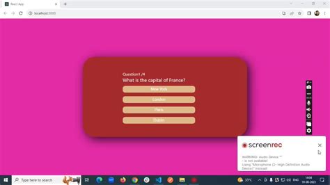 Madesh R On Linkedin React Quizz