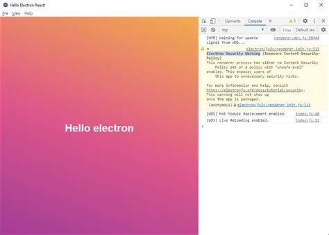 the electron security warning is normal or is it a bug · issue 2881