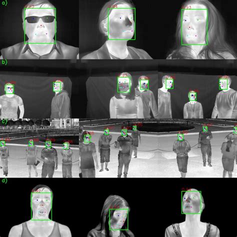 Examples Of The Detected Faces Facial Landmarks And The Corresponding Download Scientific