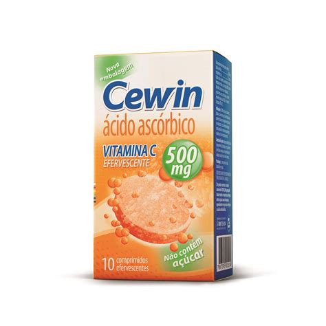 Cewin 500mg Efervescente 10 Comprimidos Farmácia Indiana