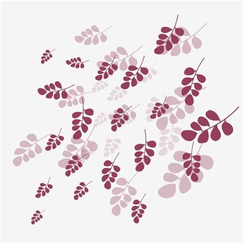 Hand Drawn Leaves Of Plant Floating Hand Drawn Plants Hand Drawn