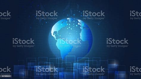 글로벌 네트워크 연결 낮은 폴 리 점 들과 라인 디지털 회로 보드 배경 국제 통신의 기호 세계 연결 소셜 미디어 세계화 및 네트워킹 개념 가리키기에 대한 스톡 벡터 아트 및