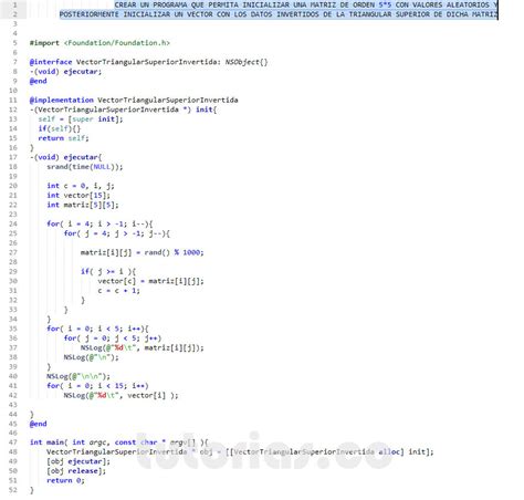 Poo Objective C Vector Triangular Superior Invertida