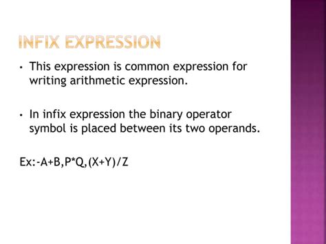 Infix Postfix Expression Conversion Pptx