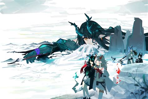 Dusk Nian Chongyue And Ling Arknights Drawn By Losia Danbooru