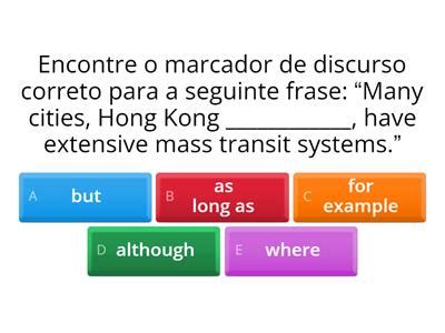 Discourse Markers Recursos De Ensino Discourse Markers Recursos De Ensino