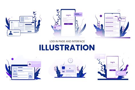 Log In Interface Illustration On Behance