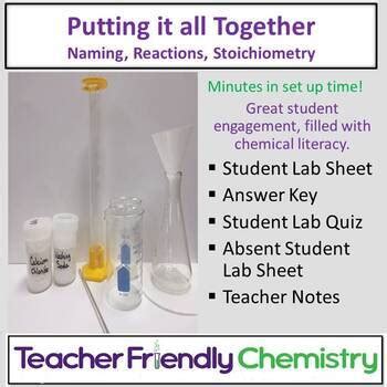 Chemistry Lab Stoichiometry Pred Products Naming Net Ionic Equations