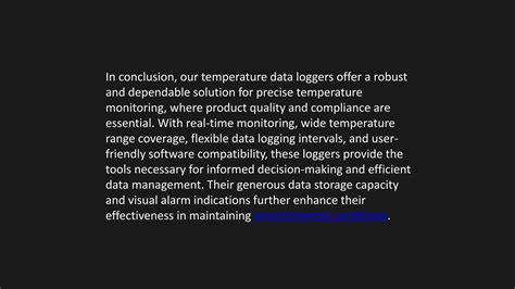 Accurate Temperature Monitoring With G Tek Data Loggerspptx