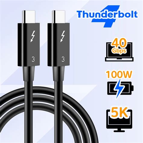 Zertifiziert-Thunderbolt-kabel-Gbps-Ausgelegt-100W-Echte-Reale ...