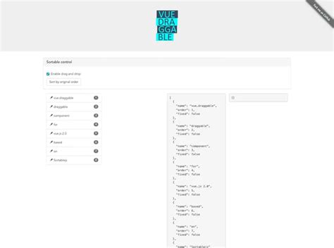 Draggable Example By David Desmaisons A Vue Template Built At Lightspeed