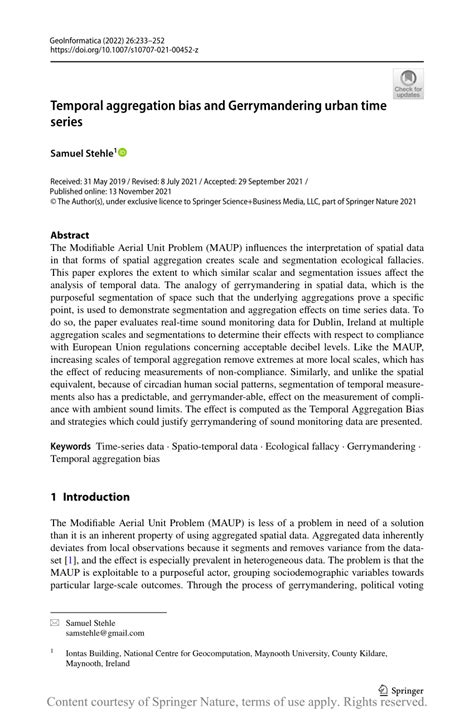 Temporal Aggregation Bias And Gerrymandering Urban Time Series