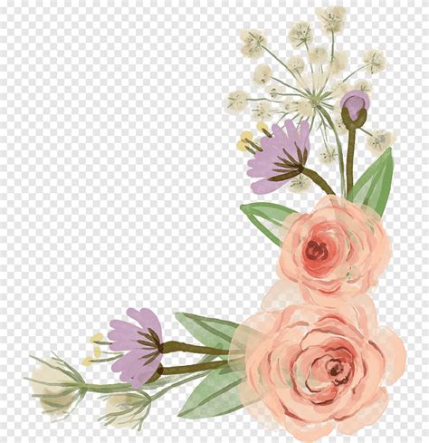 ขอบดอกไม้ ชายแดน ภาพตัดปะชายแดน Png Pngegg